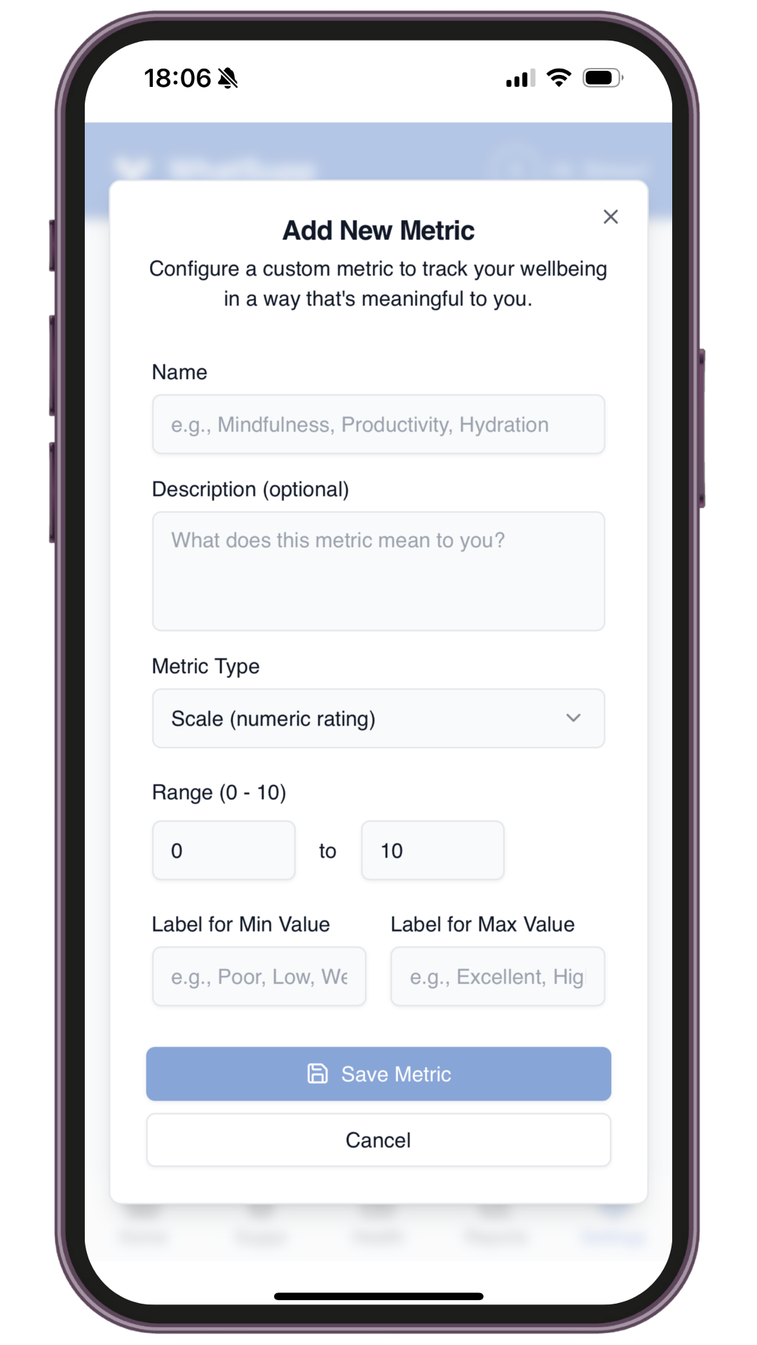 Custom Metrics Screenshot